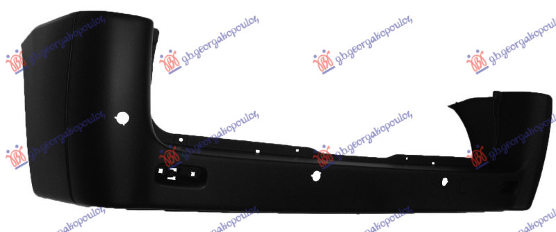 ZADNJI BRANIK CRNI (PDS SENZORI) (A KV) FIAT SCUDO (2007-2016) (OEM: 1497605078, 7410AT)