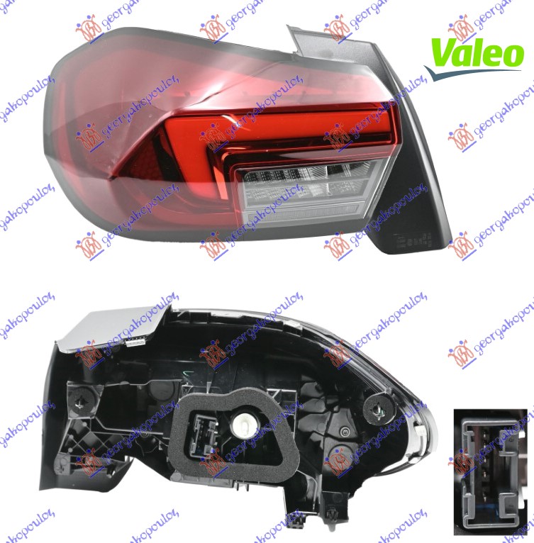 STOP LAMPA SPOLJASNJA LED (VALEO) Leva str. OPEL CORSA F (2019-) (OEM: 9829317980)