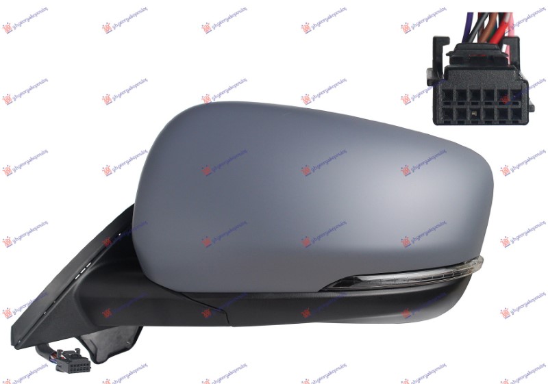 RETOROVIZOR EL.PM.PREK.MIG LED MRT.U 10P AKV Leva str. NISSAN TOWNSTAR (2021-) (OEM: 963022230R, A4208103100, A4208111100)