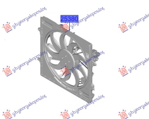 VENTILATOR KOMPLET 1.6 BENZIN/HIBRID HYUNDAI SANTA FE (2020-) (OEM: 25380-P2040, 25380P2040)