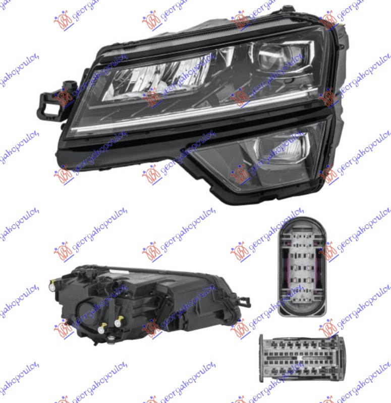 FAR CEO LED (HELLA) Leva str. SKODA KAROQ (2017-2021) (OEM: 57B941017B)