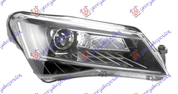 FAR Bi-XENON AFS (DYNAMIC LIGHT ASSIST) SA LED DNEVNIM SVETLOM (HELLA) Desna str. SKODA SUPERB (2015-) (OEM: 3V1941018B)