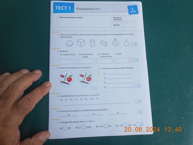 2. RAZRED KONTROLNI ZADACI IZ MATEMATIKE Logos