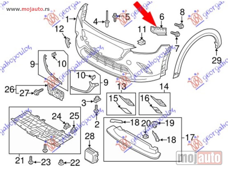 NOSAC PREDNJEG BRANIKA