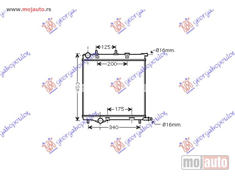 Hladnjak vode motora