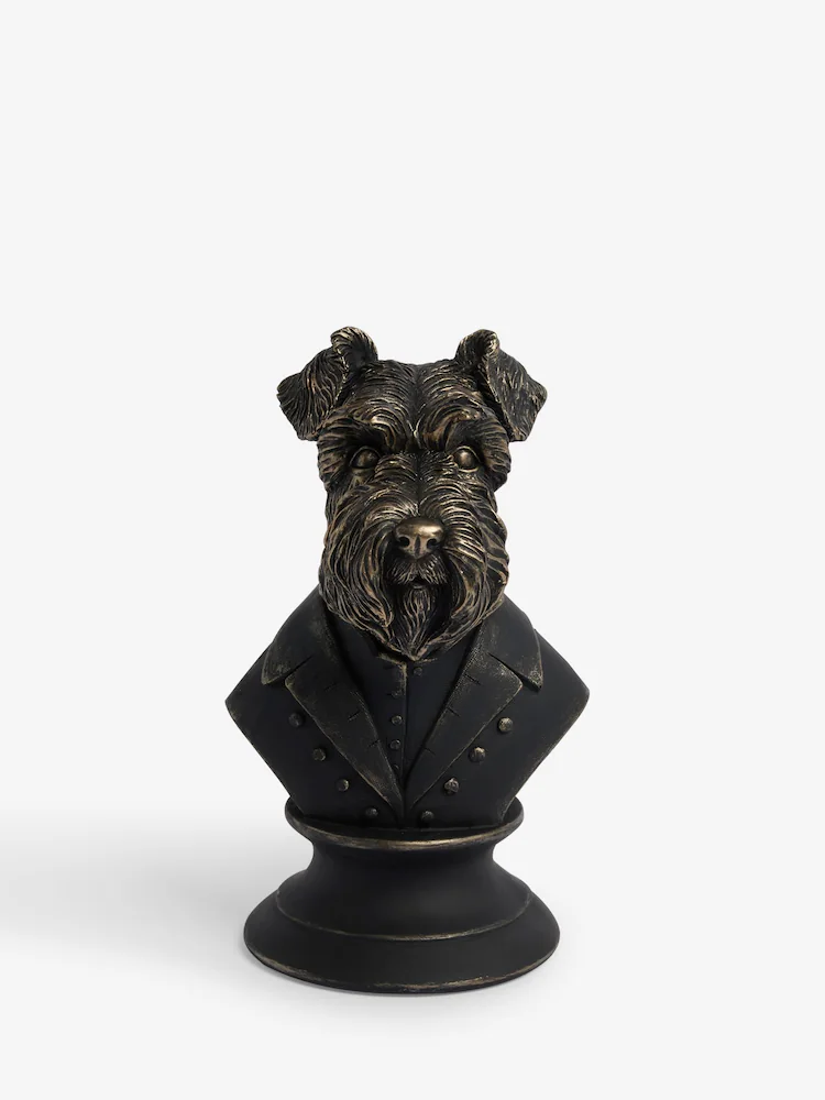 Black Schnauzer Door Stop Ornament