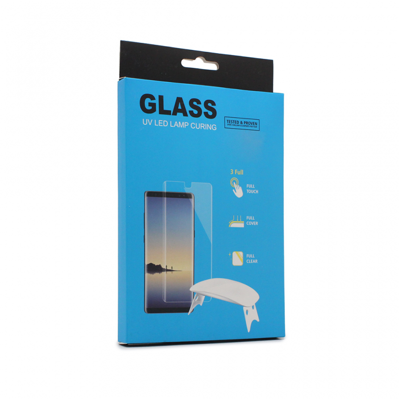 Zastitno Staklo Staklena folija glass UV Plus Glue Full Cover + Lampa za Huawei P30