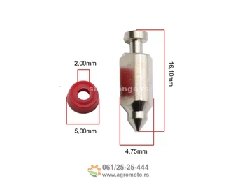 Igla plovka Briggs &amp; Stratton 5,3x15,8 mm sa gumicom 398188