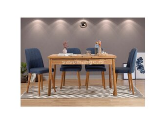 HANAH HOME Trpezarijski sto i stolice Santiago Atlantic Navy Blue V2