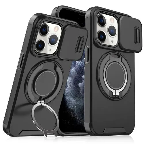 Futrola - maska CamShield Ring stand za iPhone 11 Pro Max crna