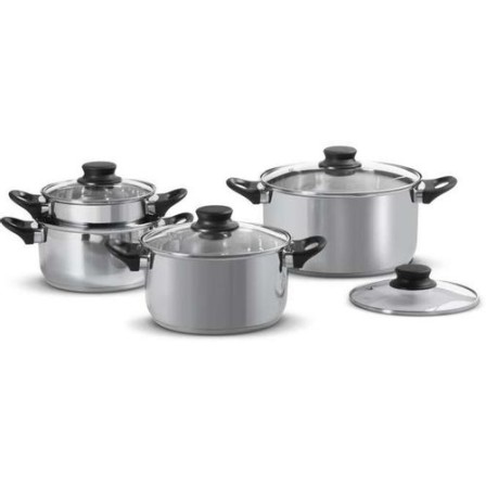 Dajar Dj68720 Set Šerpi Inox 16/18/20/24 Cm 8/1 Delova