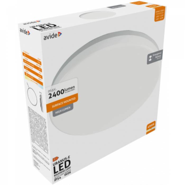 LED plafonjera Uranus IP54 18/24W NW 4000K akumulatorom