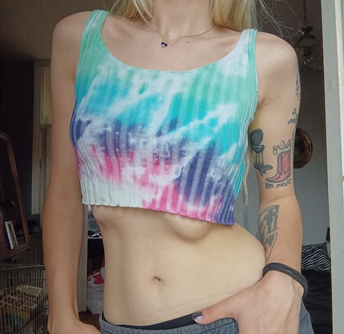 Tie dye crop top