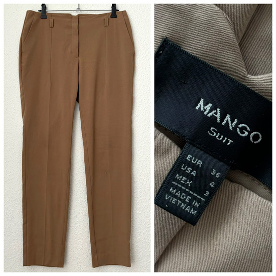 MANGO Suit krem pantalone 36