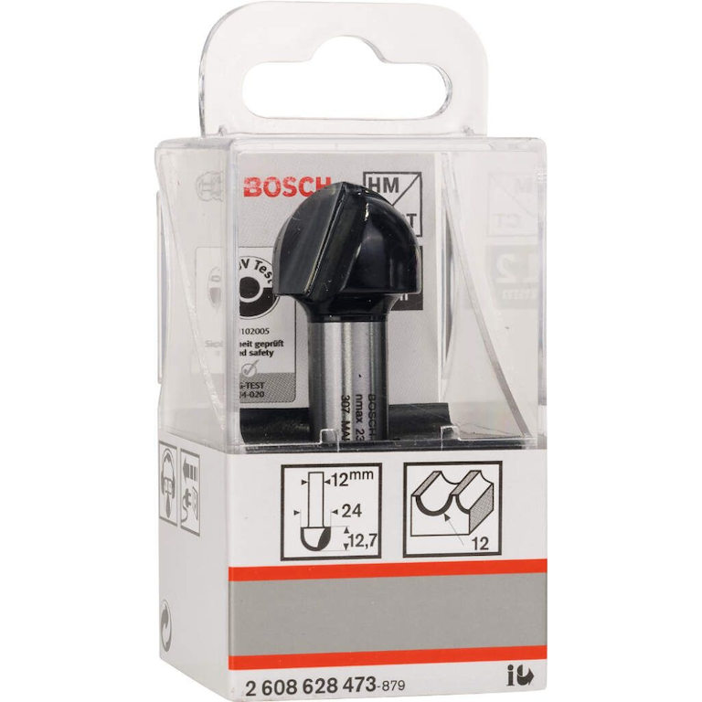 Bosch Glodalo za poluokrugle kanale 12mm, R1 12 mm, D 24 mm, L 15,9 mm, G 57 mm, 2608628473