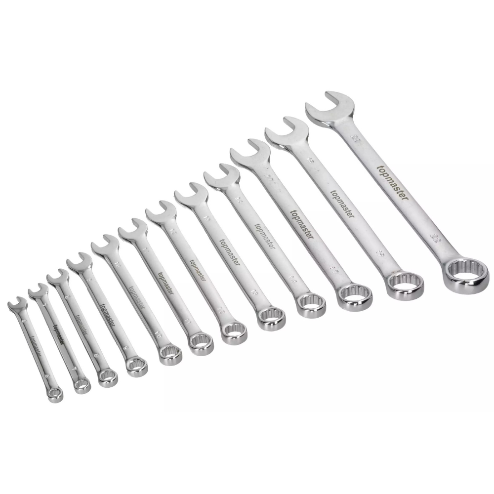 TopMaster – Set okasto-viljuškastih ključeva CrV 6-22mm, 12 kom. – 235113