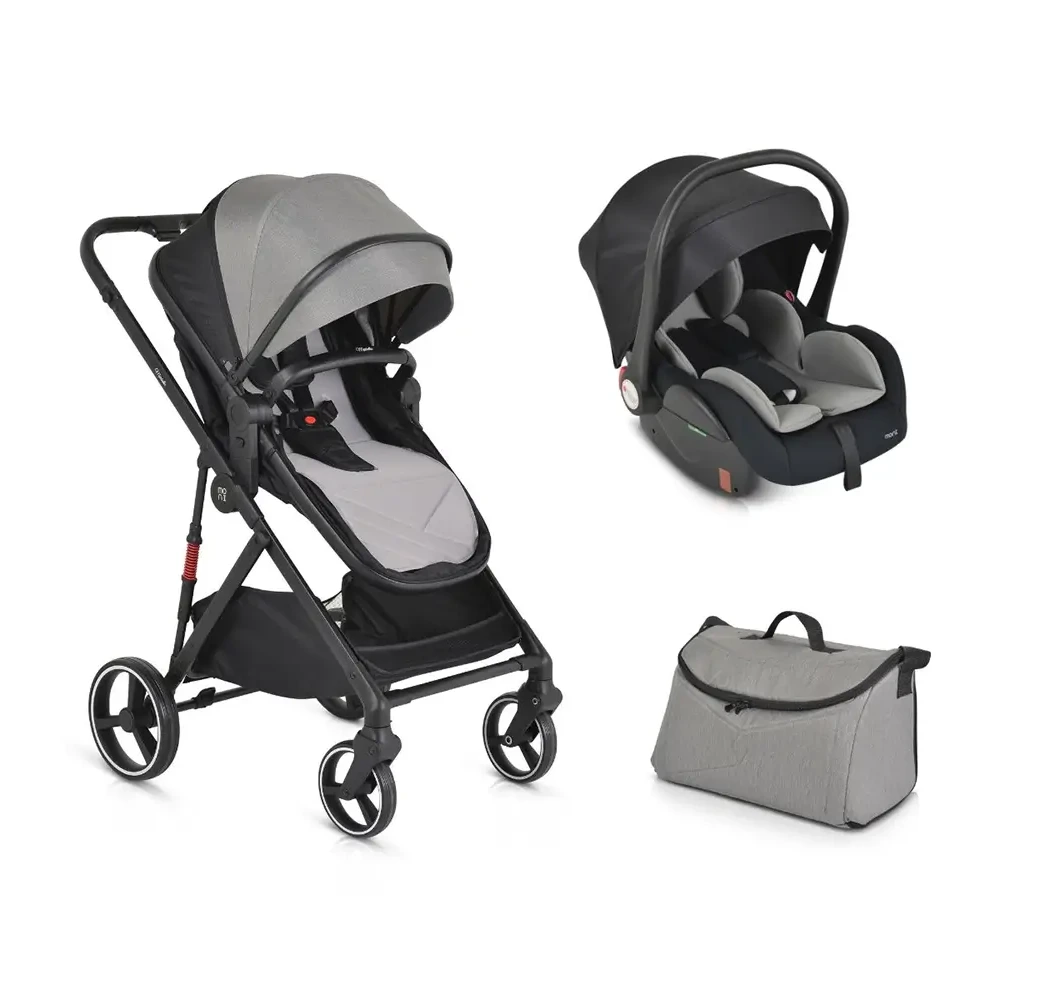 Moni Marbella Kolica za bebe 3u1-Grey