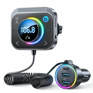 JOYROOM JR-CL18 AUTO PUNJAČ / BLUETOOTH FM PREDAJNIK SA RGB - 30W