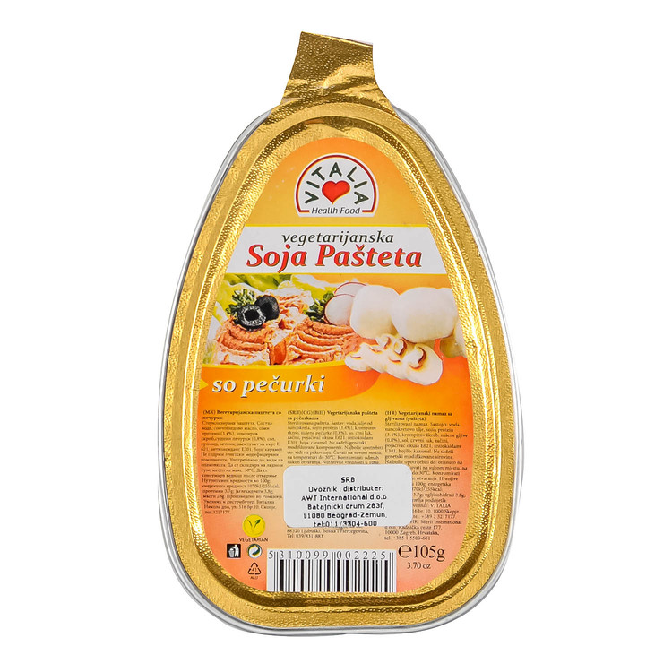 Vitalia pašteta soja pečurke 105g