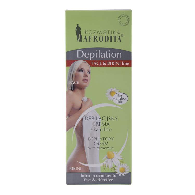 Kozmetika Afrodita depilacijska krema za lice i bikini sa kamilicom 50ml