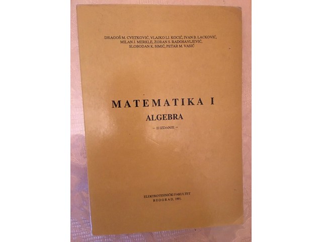 Matematika 1 Algebra