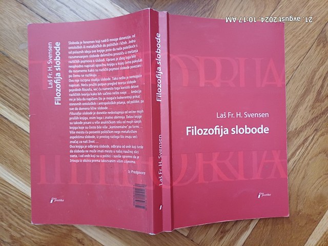 SVENSEN, FILOZOFIJA SLOBODE