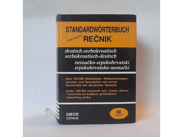 REČNIK nemačko - srpskohrvatski/srpskohrvatsko-nemački