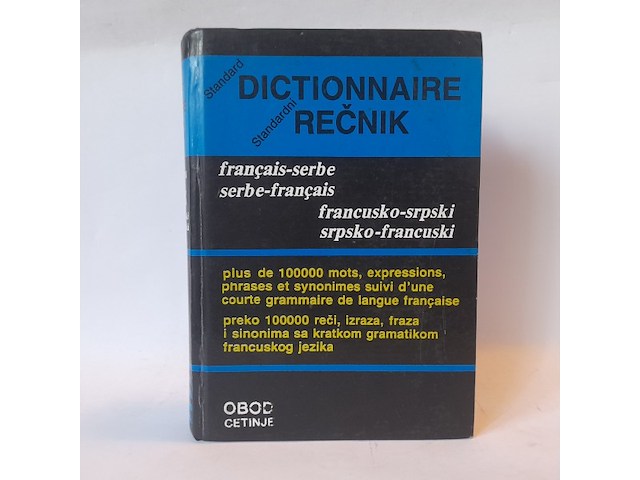 RECNIK Srpsko - francuski francusko - srpski