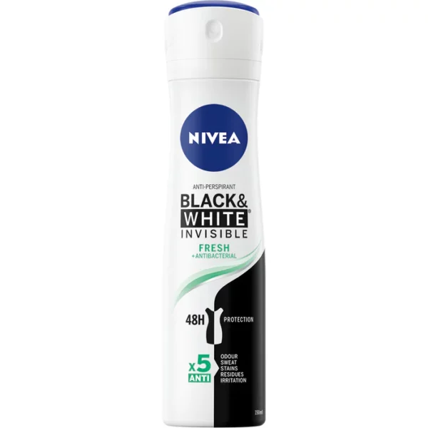 NIVEA DEZODORANS 150ML W.INVISIBLE B&W FRESH