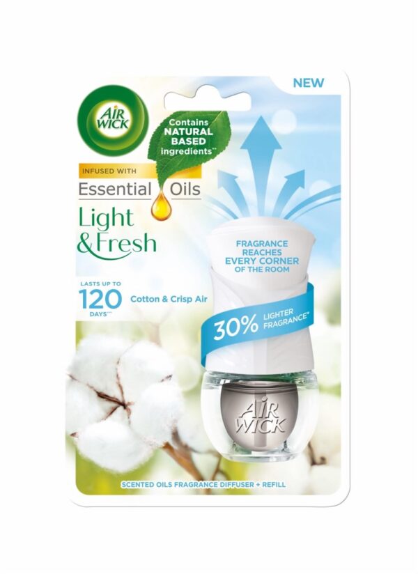 AIR WICK ELEKTRIČNI KOMPLET LIGHT & FRESH ( APARAT + DOPUNA 19 ML)