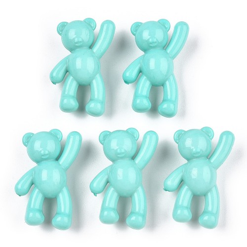 Resin Privezak Teddy Mint