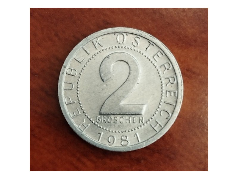 ** AUSTRIJA - 2 GROŠA 1981. **