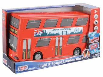 Metalni auto 12 light&amp;sound London bus