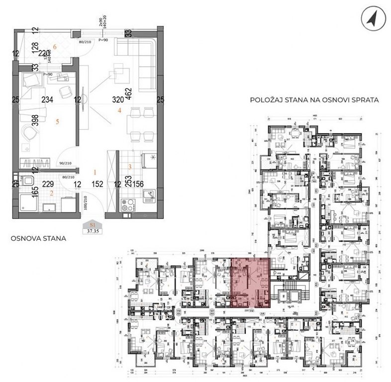 NOVI SAD - TELEP - 38. 52 m2