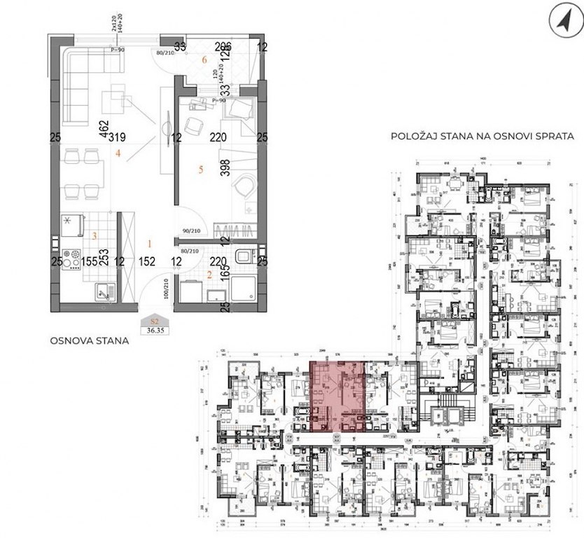 NOVI SAD - TELEP - 37. 49 m2