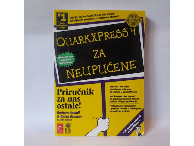 QuarkXPress 4 za neupućene Mikro knjiga