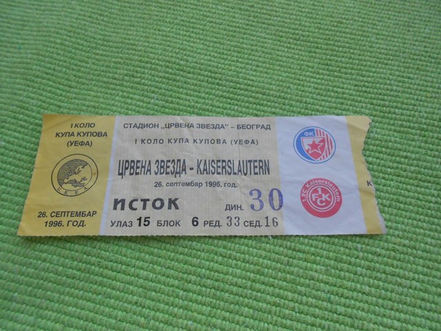 Crvena Zvezda - Kajzerslautern 1996.