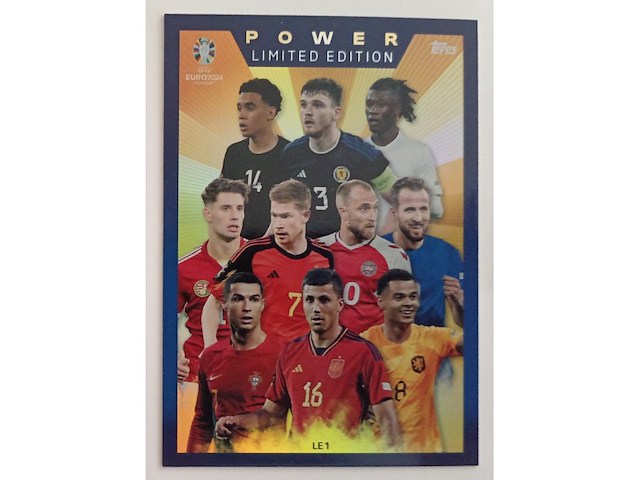 2024 Match Attax UEFA Euro Power Limited Edition