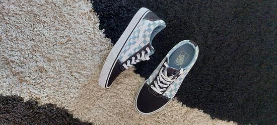 Vans Light Blue/White Checkered Old Skool