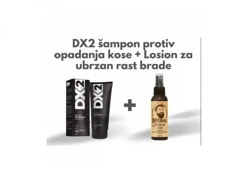 DX2 Šampon protiv opadanje kose + losion za rast brade