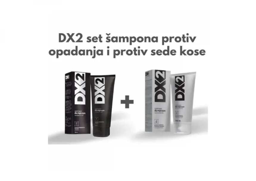 DX2 Set šampona protiv opadanja i protiv sede kose