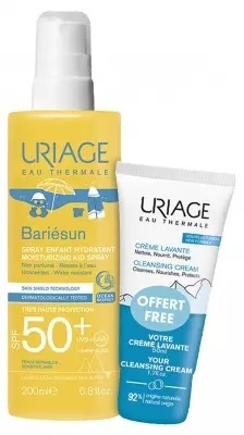 Uriage Bariesun sprej za decu sa visokom hidratacijom SPF50+ 200ml + krema za čišćenje 50ml