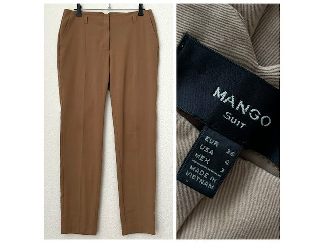 MANGO Suit krem pantalone 36