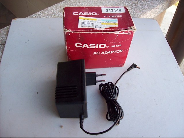 CASIO adapter AD-K65(6V-750mA),novo, kutija i upustvo