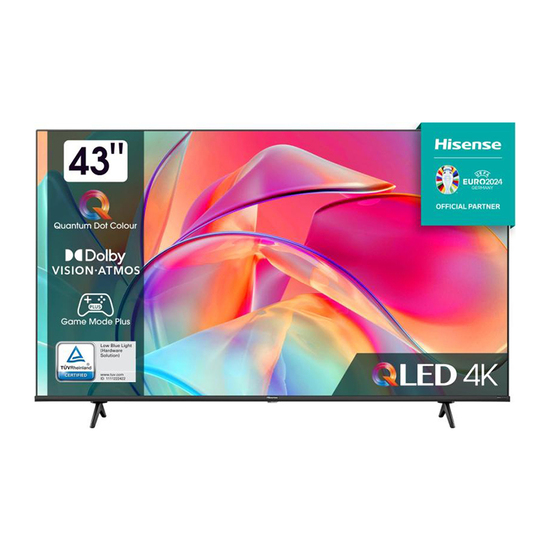 Televizor Hisense 43E7KQ, QLED, 43'' (109 cm), 3840 x 2160 Ultra HD 4K, Vidaa U 6.0