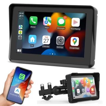 MOTORCYCLE WIRELESS CARPLAY / ANDROID AUTO W. BIKE HOLDER - 5"