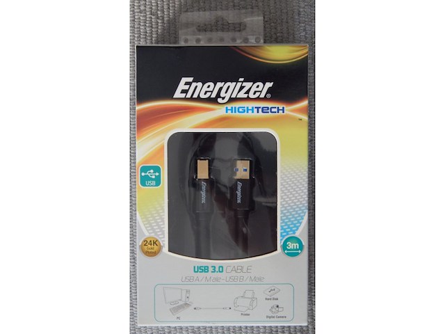 USB 3.0 kabl 3M Energizer