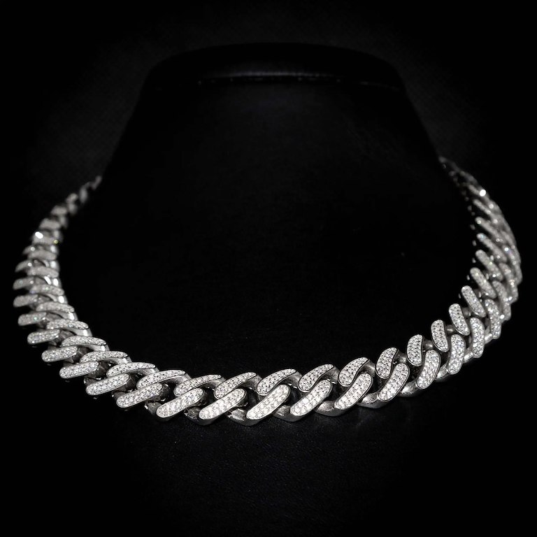 Muška Ogrlica – Cuban Link Iced Out