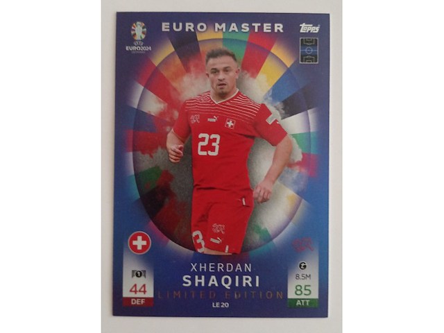 2024 Match Attax UEFA Euro Shaqiri  Euro Master