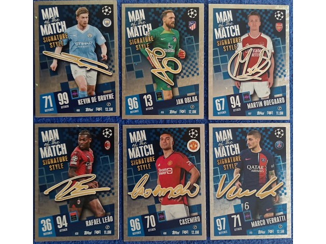 2023/24 Match Attax UEFA CL MOTM Lot 10 kartica